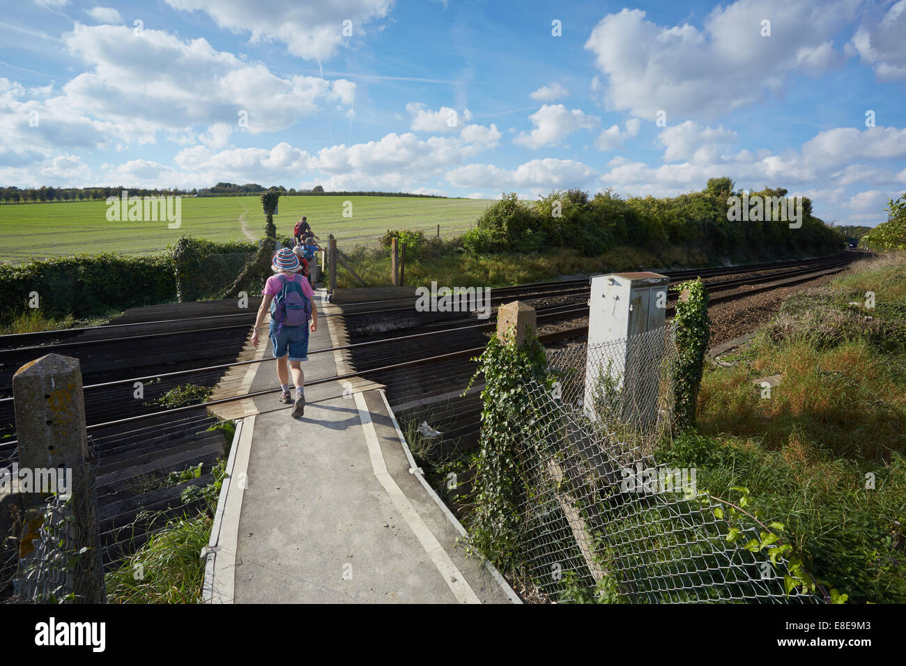 Rural pedestrian level crossing hi-res stock photography and images - Alamy