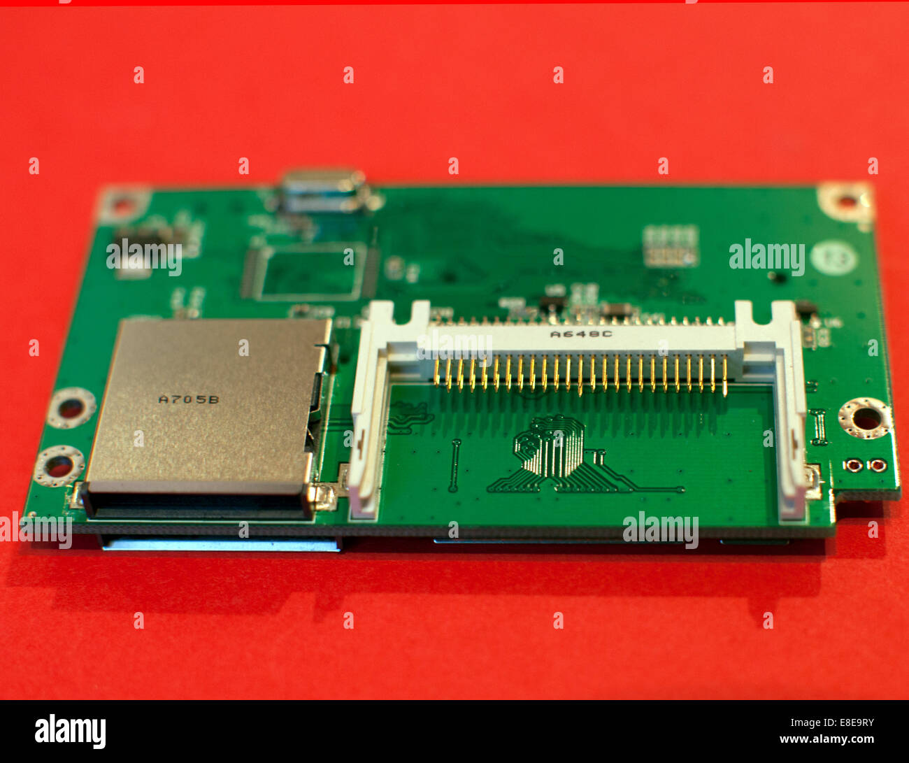 Electronic circuitry inside camera memory card reader, London Stock ...