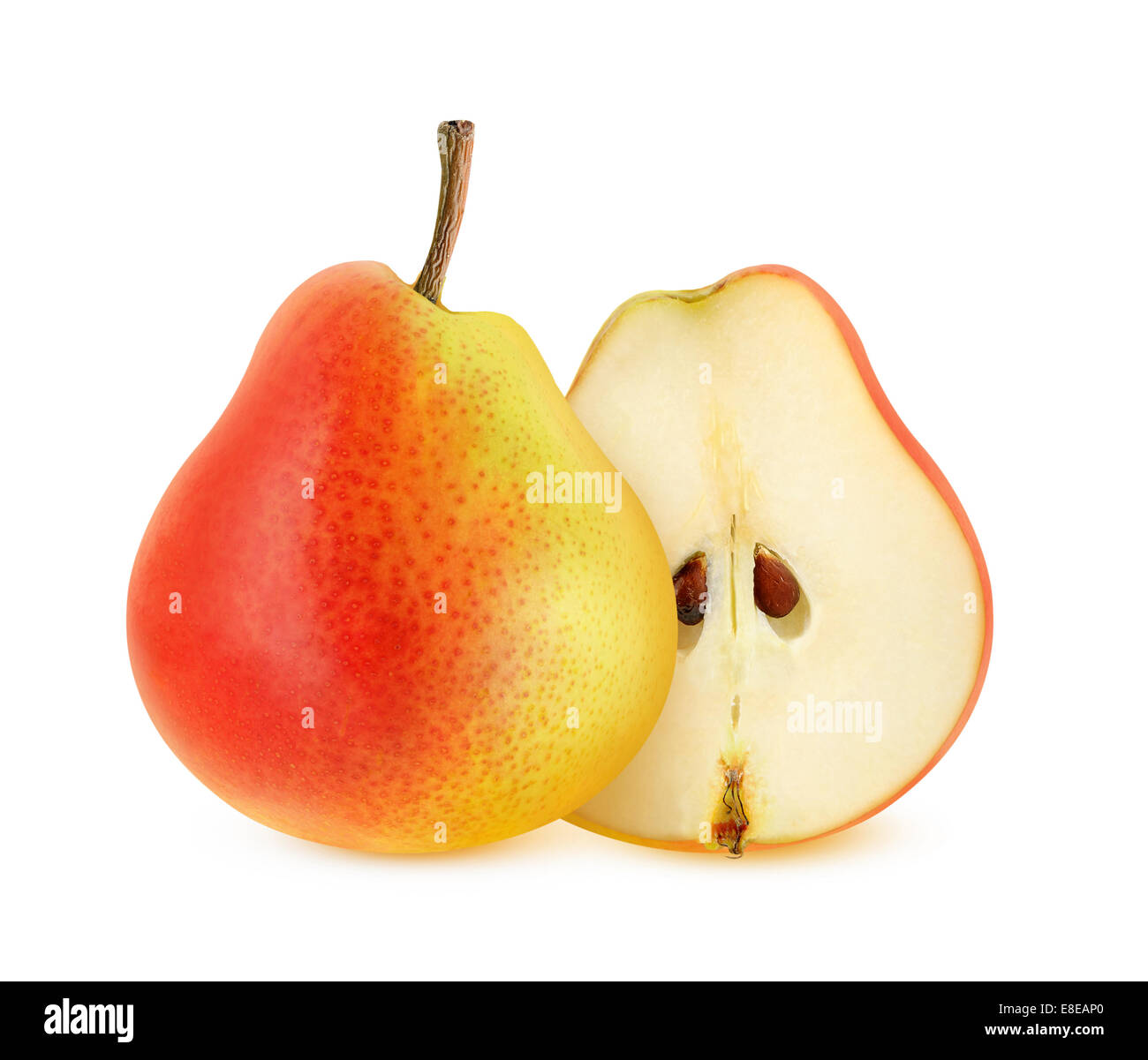 A fresh pear isolated on white Stock Photo - Alamy