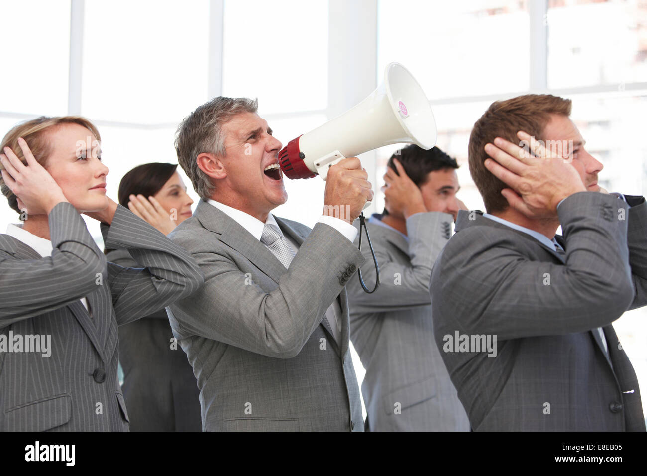 Loudspeaker businesspeople hi-res stock photography and images - Alamy