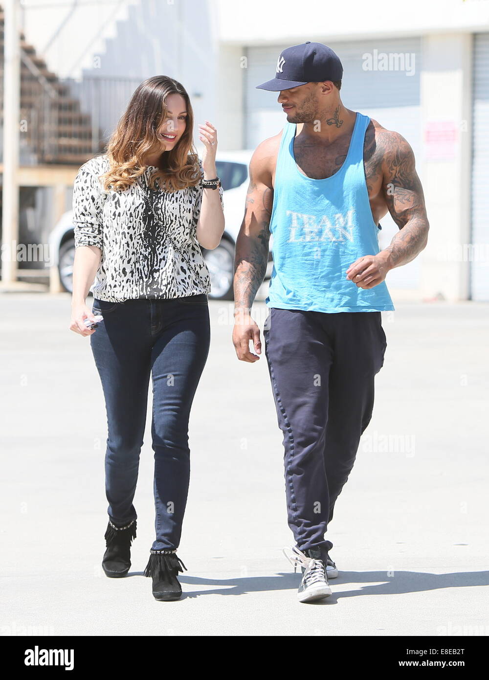 Kelly Brook and David McIntosh seen going for lunch in West Hollywood ...