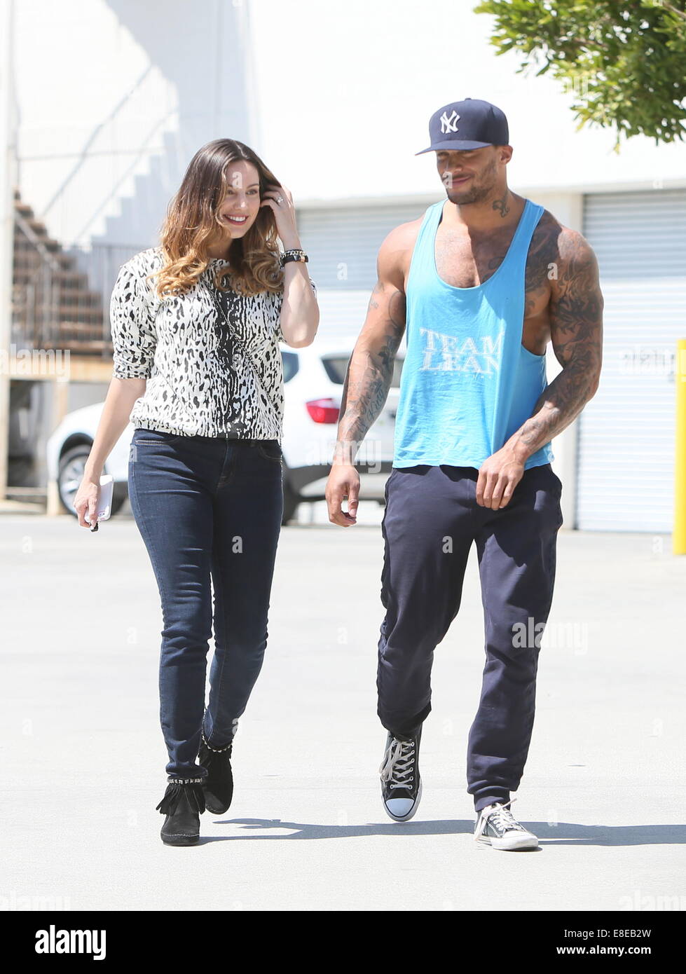 Kelly Brook and David McIntosh seen going for lunch in West Hollywood ...