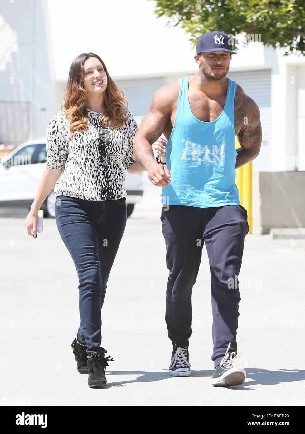 Kelly Brook and David McIntosh seen going for lunch in West Hollywood ...