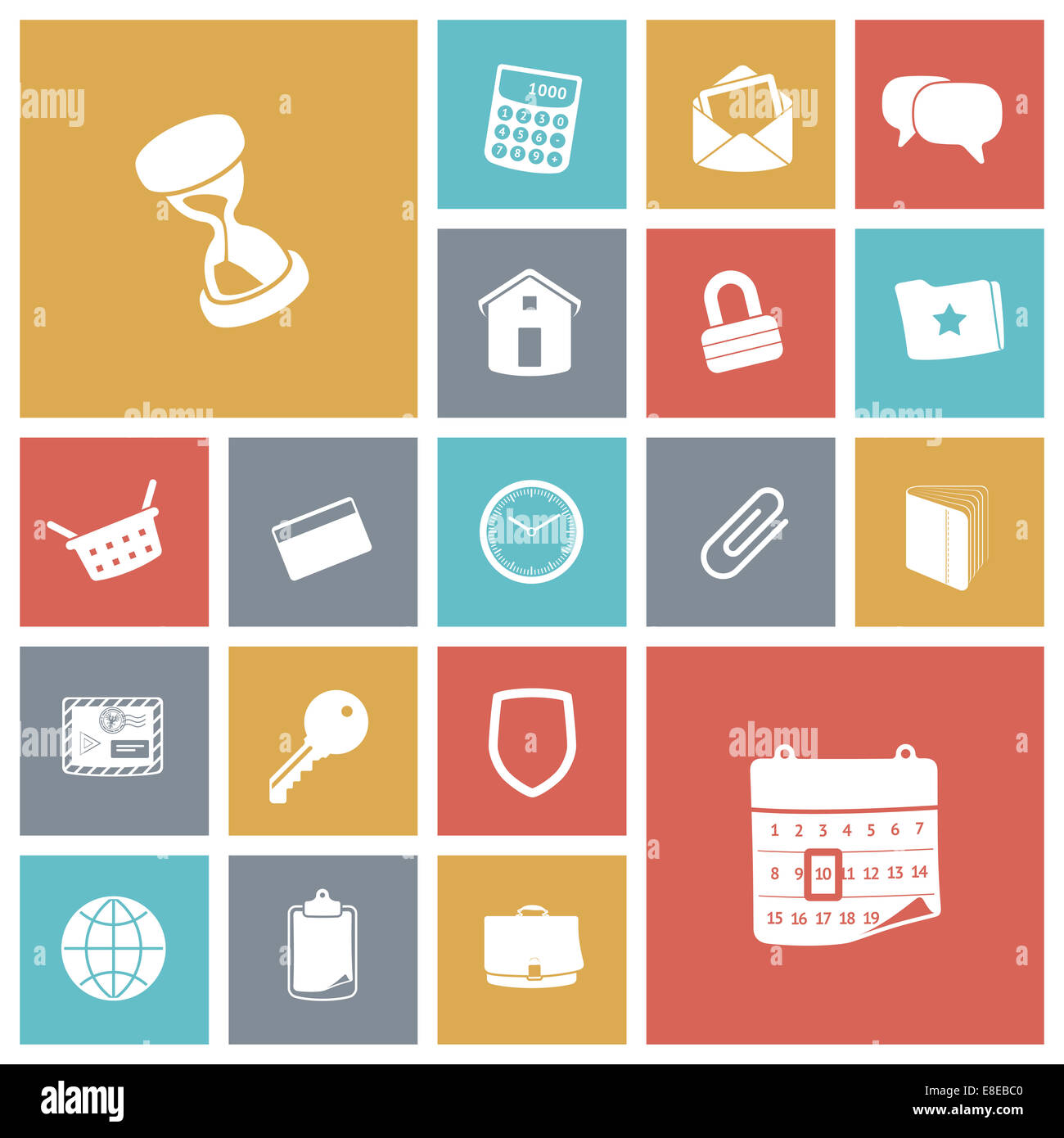 Flat design icons for user interface Stock Photo - Alamy