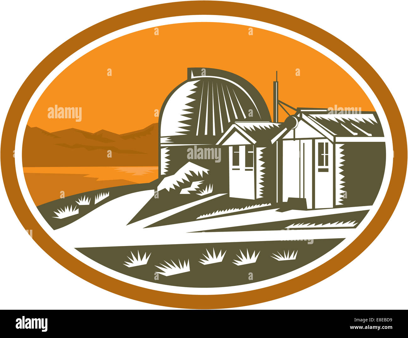 Illustration of the Mt John University Observatory in Lake Tekapo, New ...