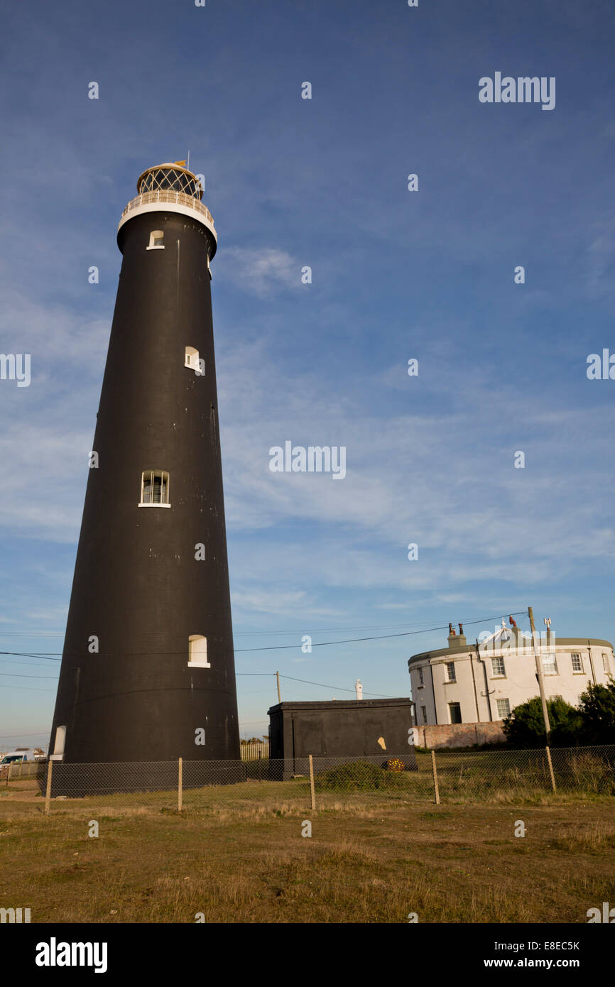 Dungeness lighthouse built in 1904 Stock Photo - Alamy