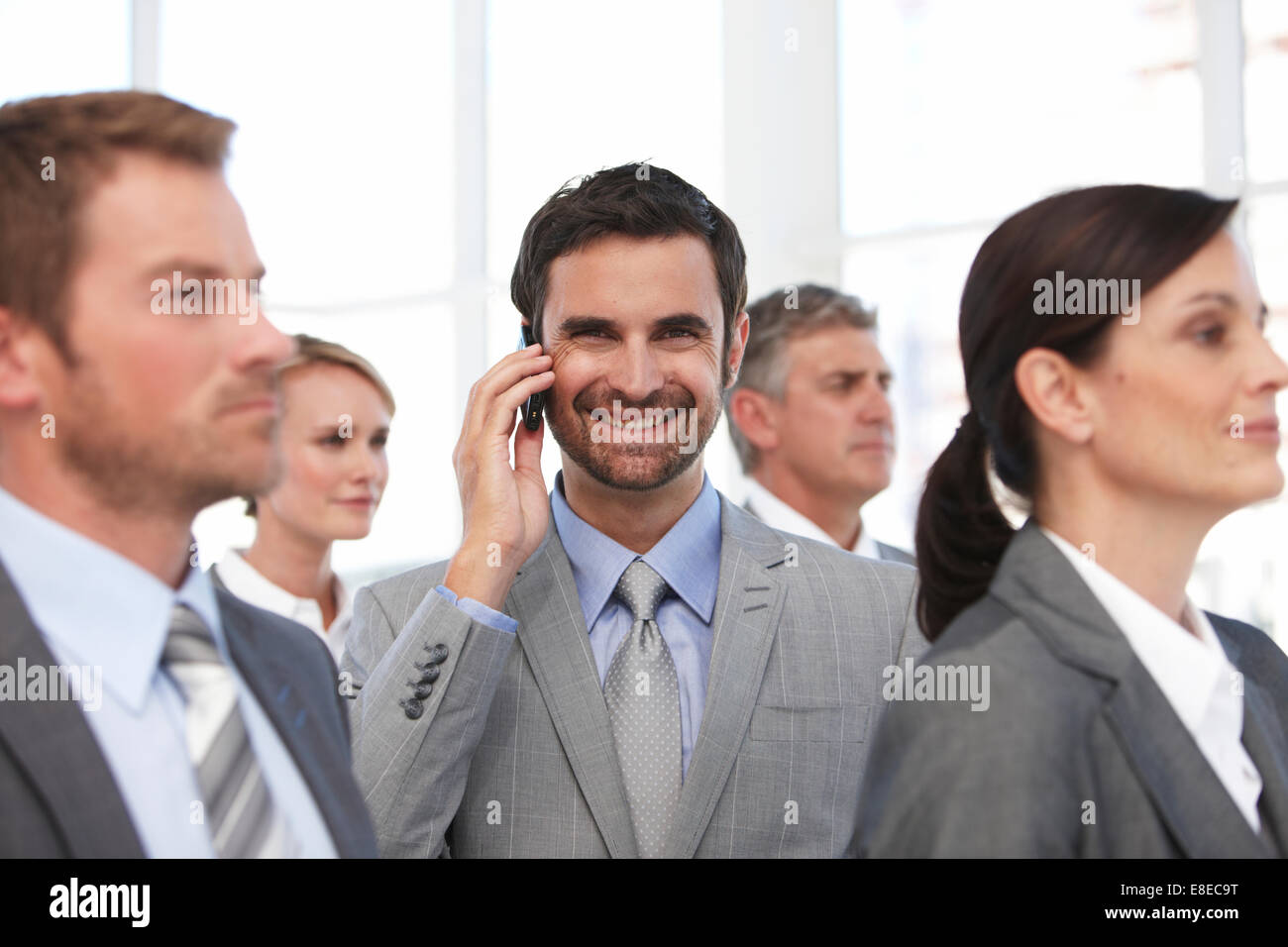 Young man making a call Stock Photo - Alamy