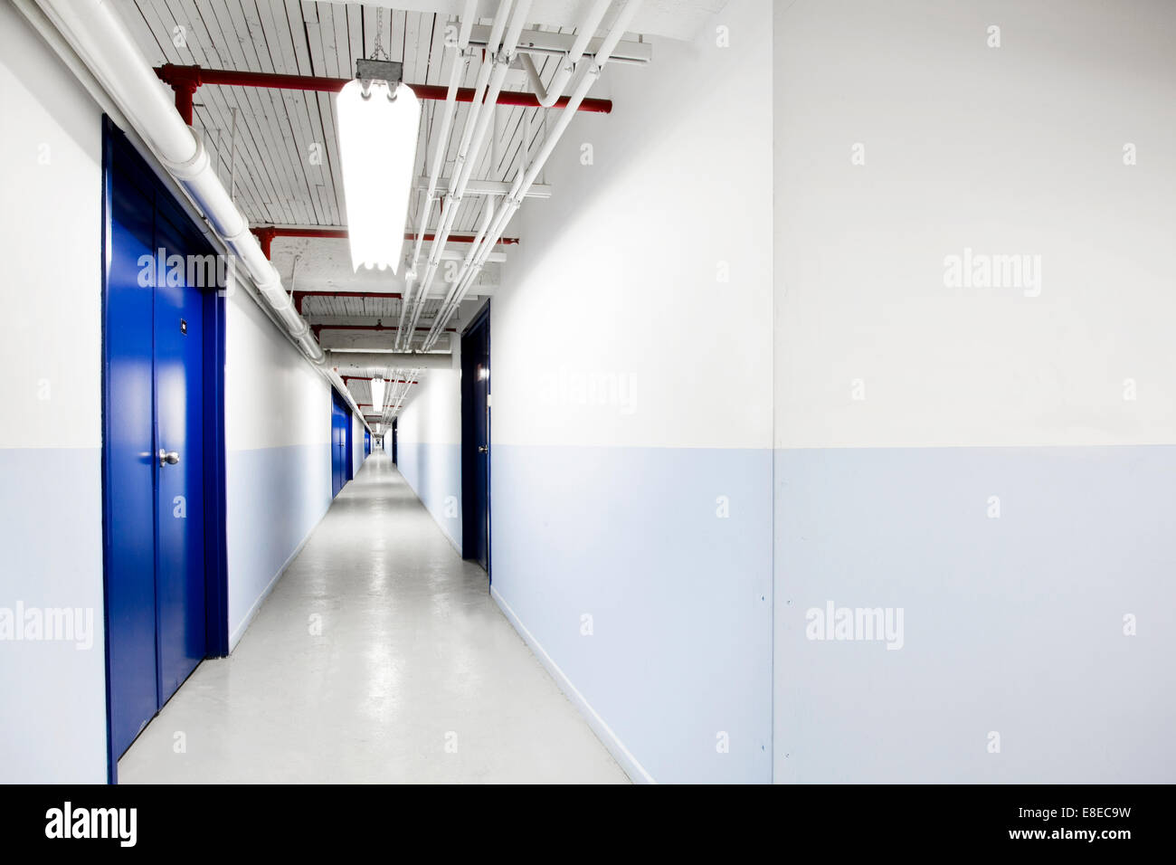 Blue corridor hi-res stock photography and images - Alamy