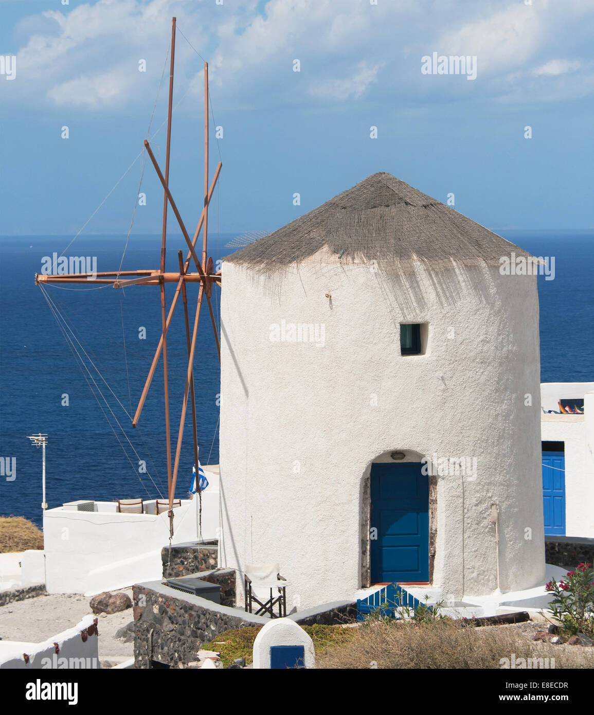 Greece greek windmill hi-res stock photography and images - Alamy