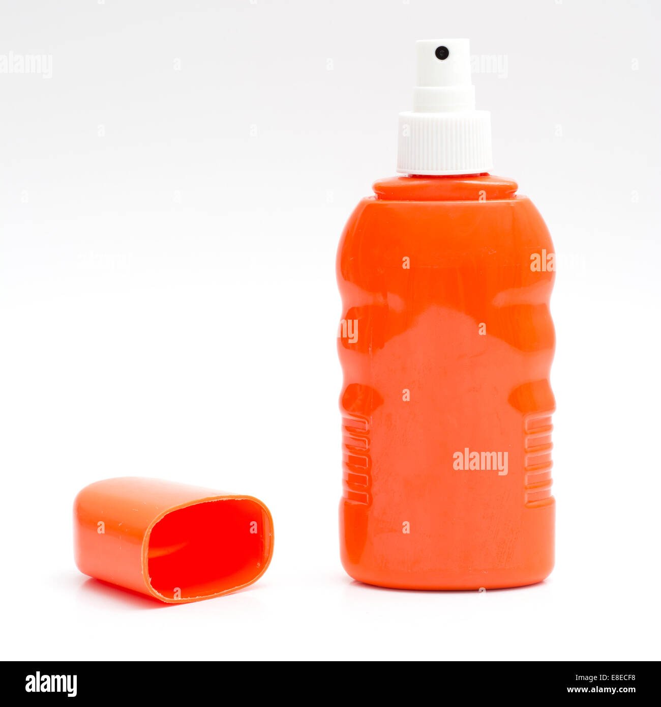 Bottle of sun cream Stock Photo - Alamy