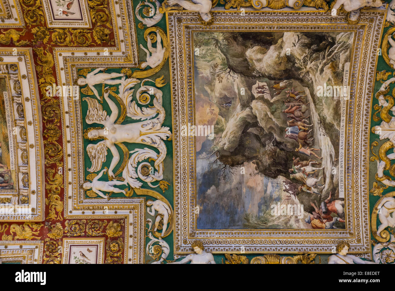 Map room vatican ceiling hi-res stock photography and images - Alamy