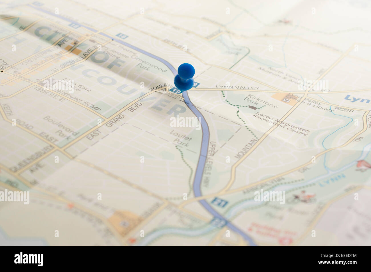 Straight map hi-res stock photography and images - Alamy