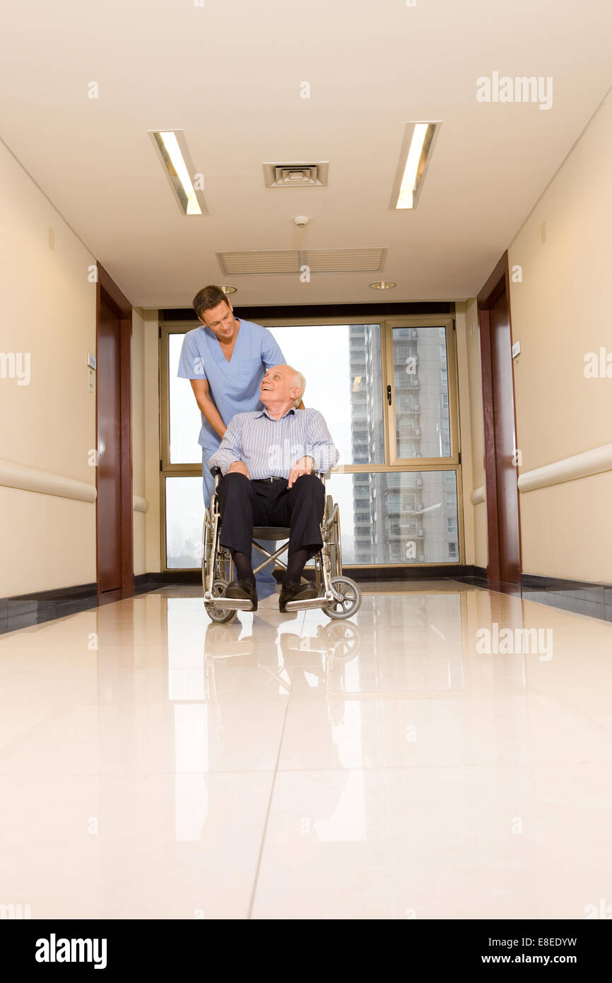 Senior in a wheelchair Stock Photo - Alamy