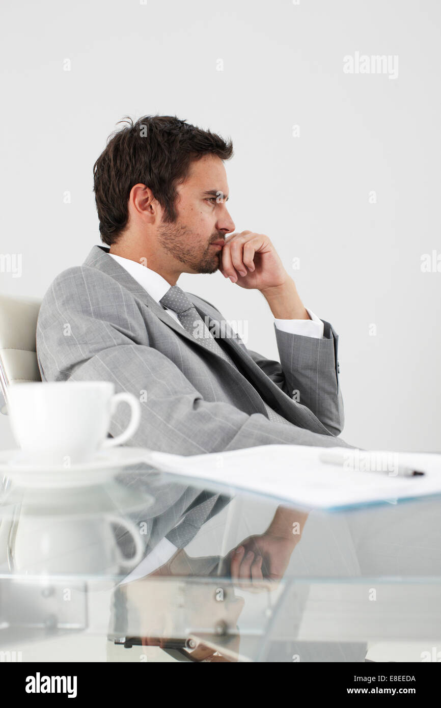 Side view successful young businessman hi-res stock photography and ...