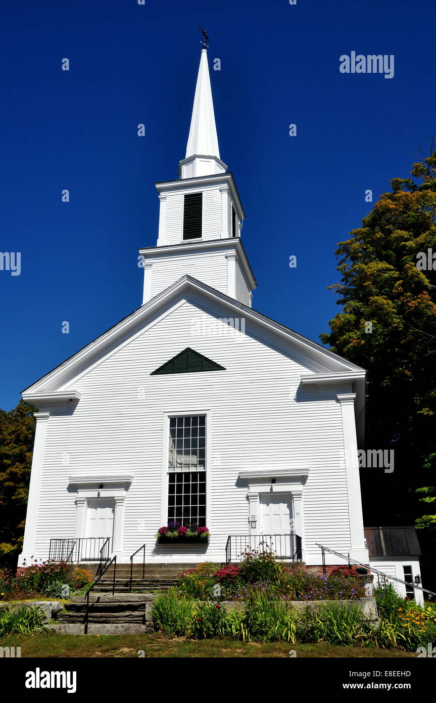 Grafton, Vermont: The austere wooden White Church was built in 1858 ...
