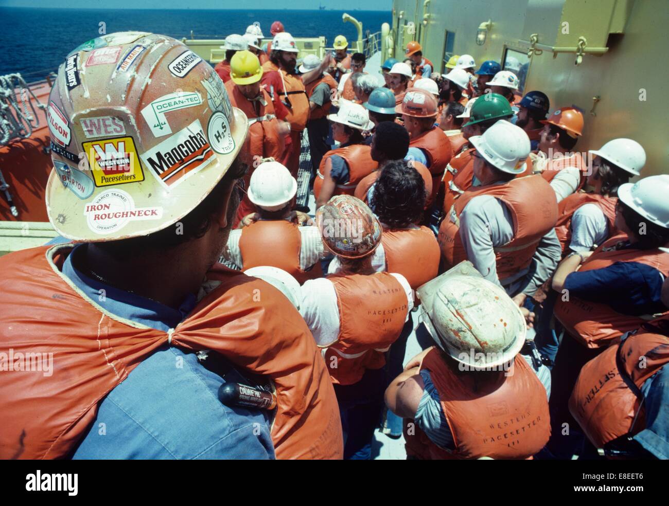 Lifeboat drill hi-res stock photography and images - Alamy