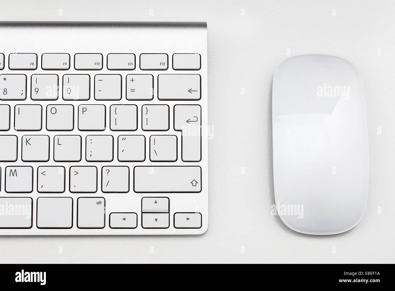 Workplace with keyboard and mouse Stock Photo - Alamy