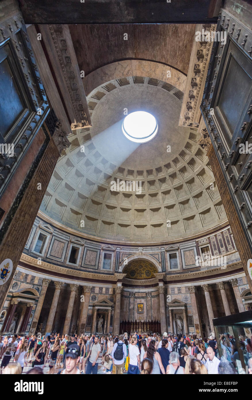 View of the interior of the Pantheon, Rome, Italy Stock Photo - Alamy