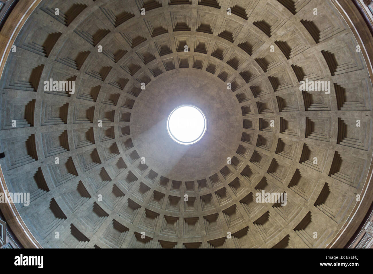 The Ceiling of Pantheon, Rome, Italy Stock Photo - Alamy
