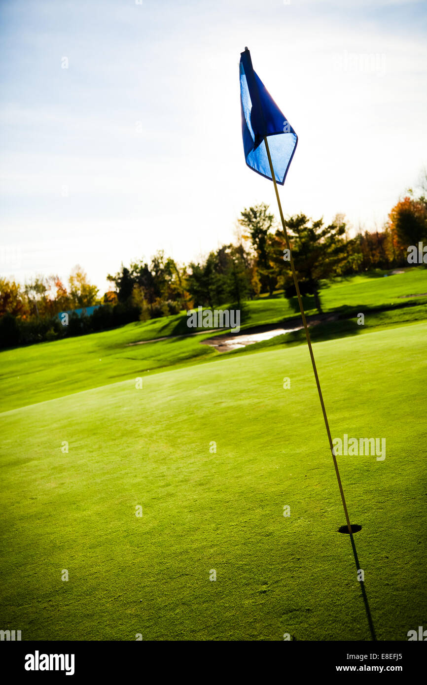 Golf course on abeautiful summer day Stock Photo - Alamy