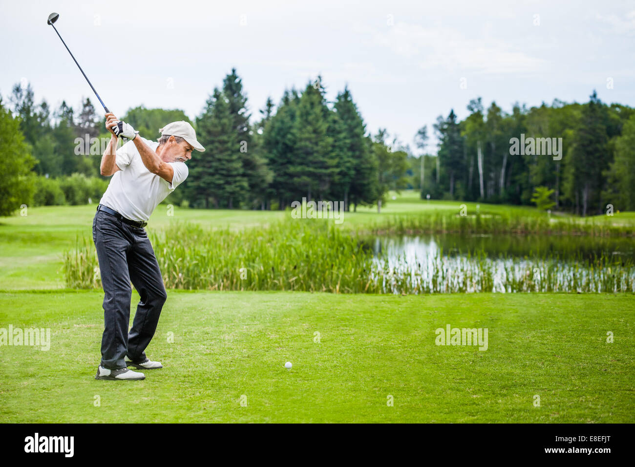 Mature man start on hi-res stock photography and images - Alamy