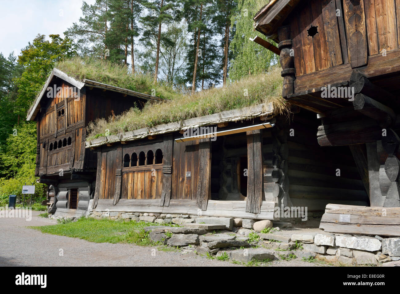 Ose Loft storehouse c.1700, Folk/Cultural History Museum, Oslo, Norway ...