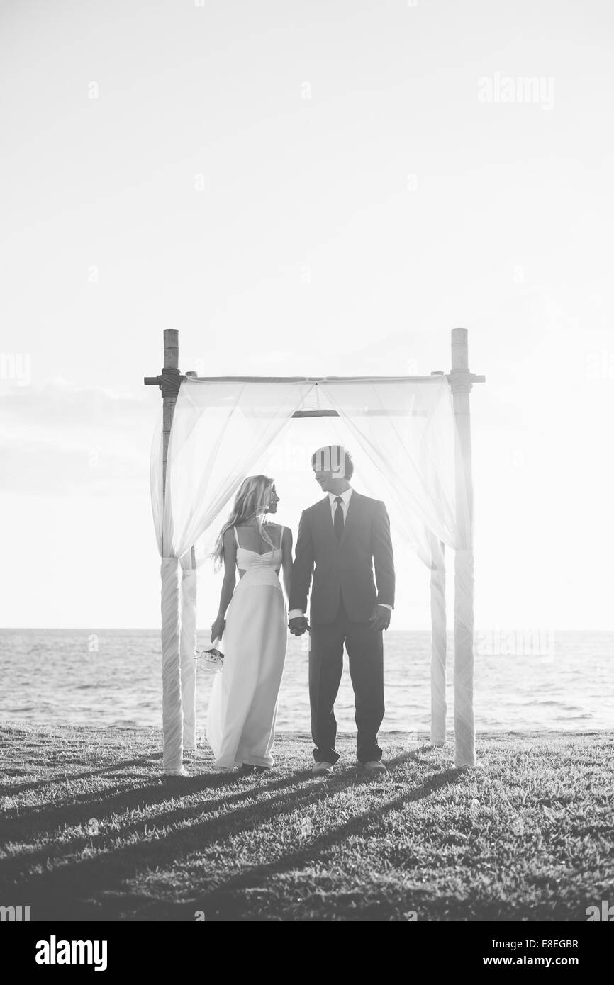 Beautiful Wedding Couple Stock Photo - Alamy