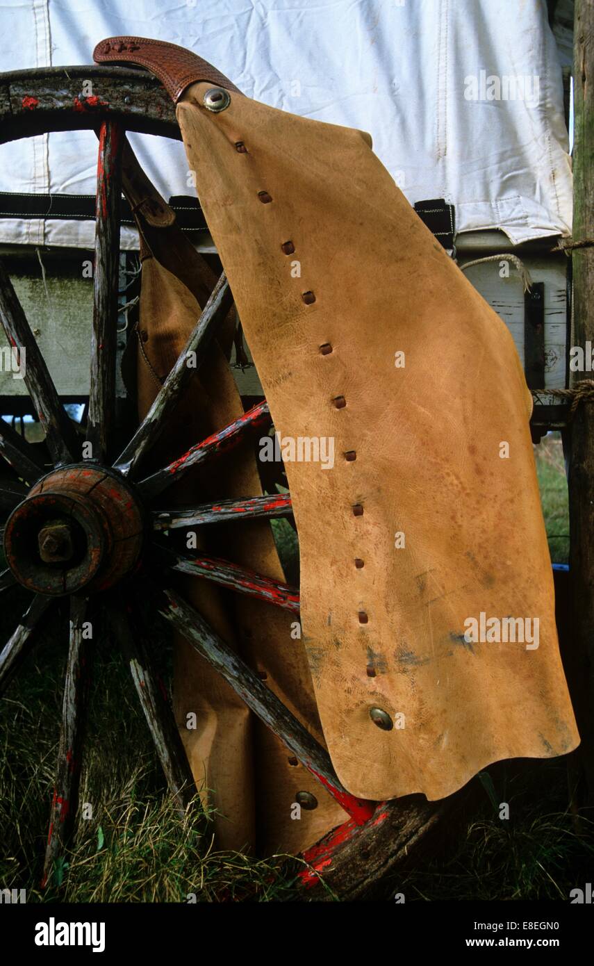 Brown leather chaps hi-res stock photography and images - Alamy