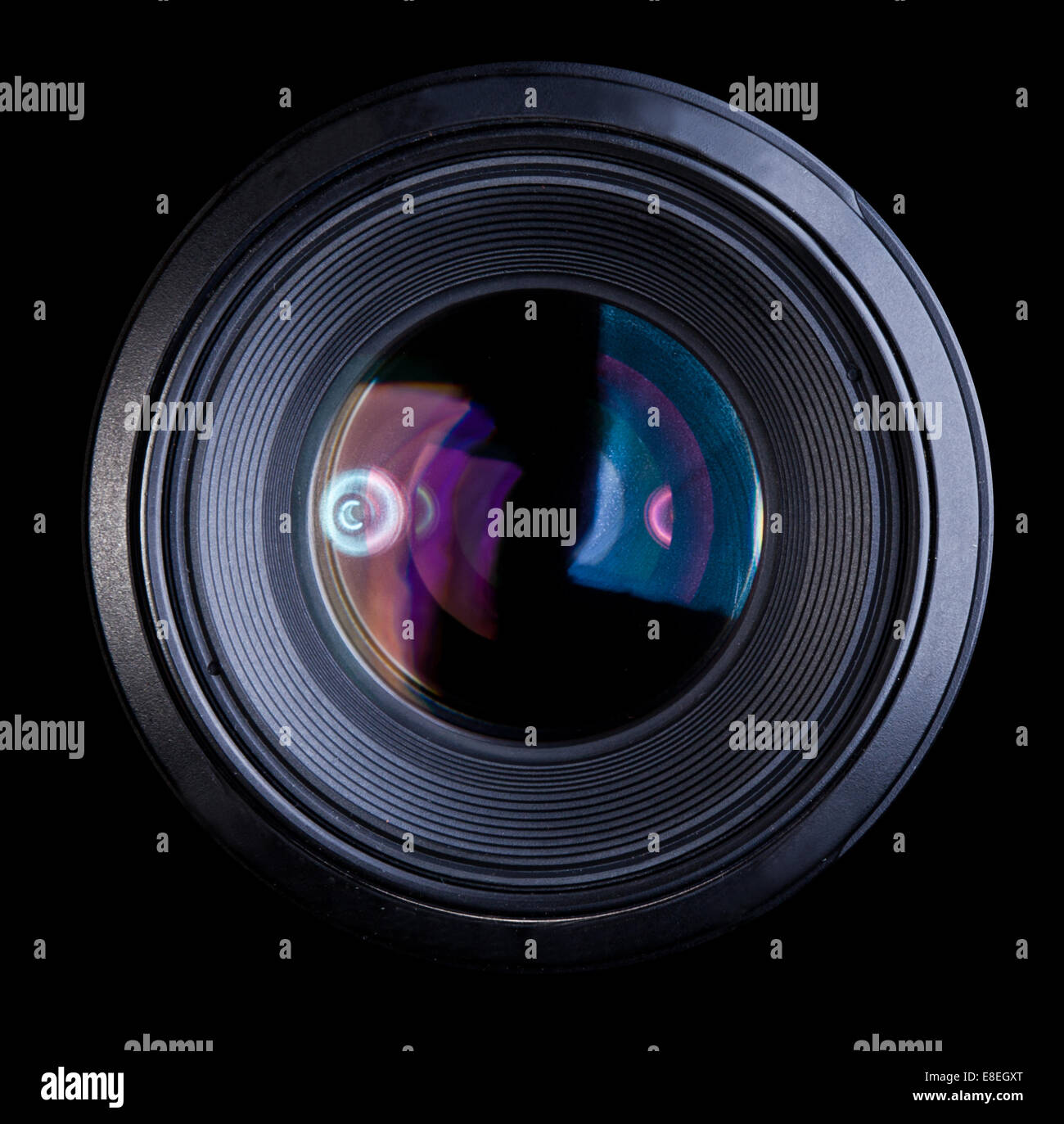 Camera Lens only isolated on black background Stock Photo - Alamy