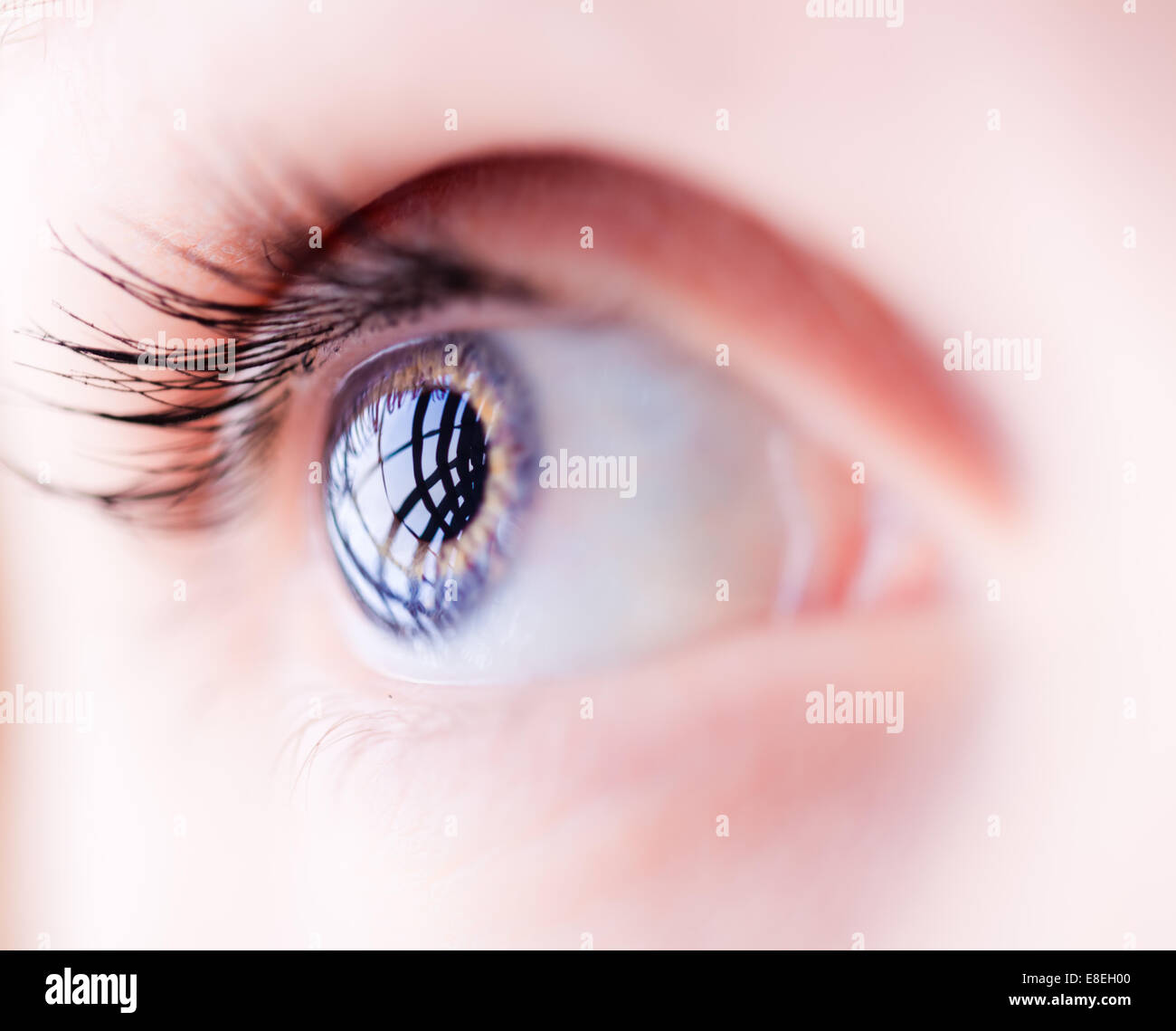 Beautiful female eye clean hi-res stock photography and images - Alamy