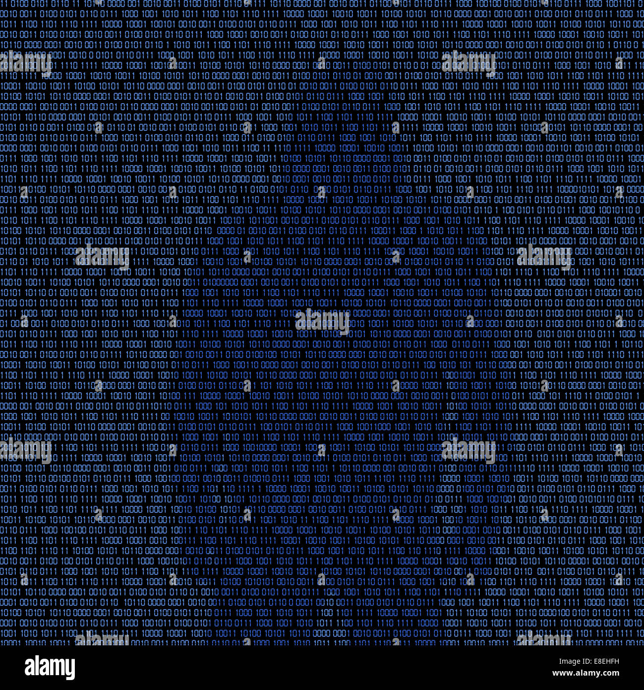 Hacker in Silhouette and Binary codes background Stock Photo - Alamy