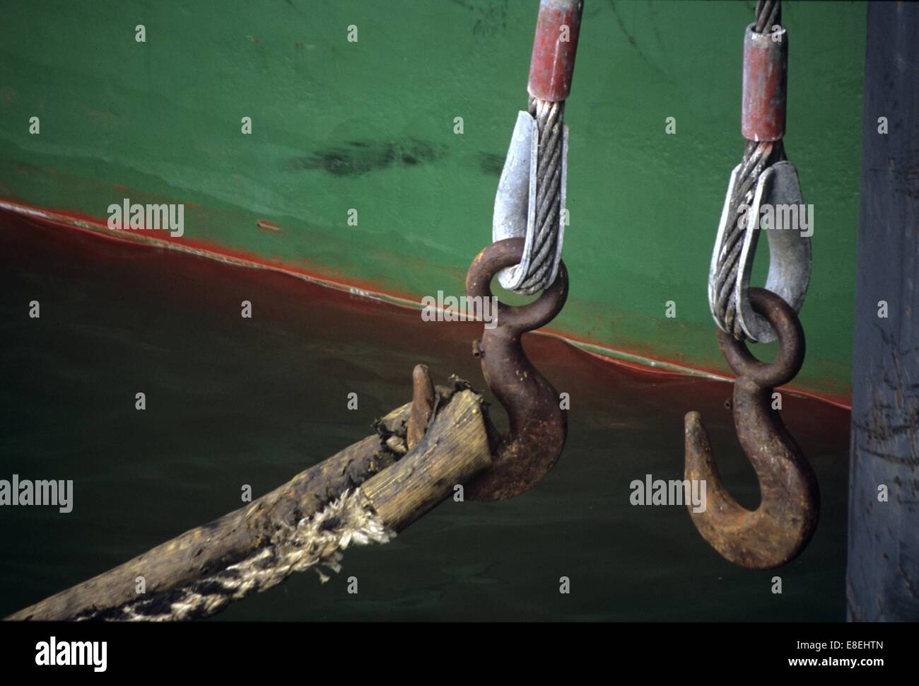 Ship Cable and Hook Stock Photo - Alamy