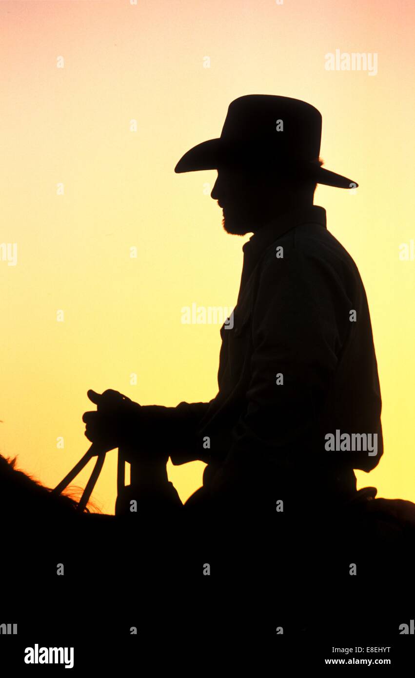 Cowboy Profile Silhouette