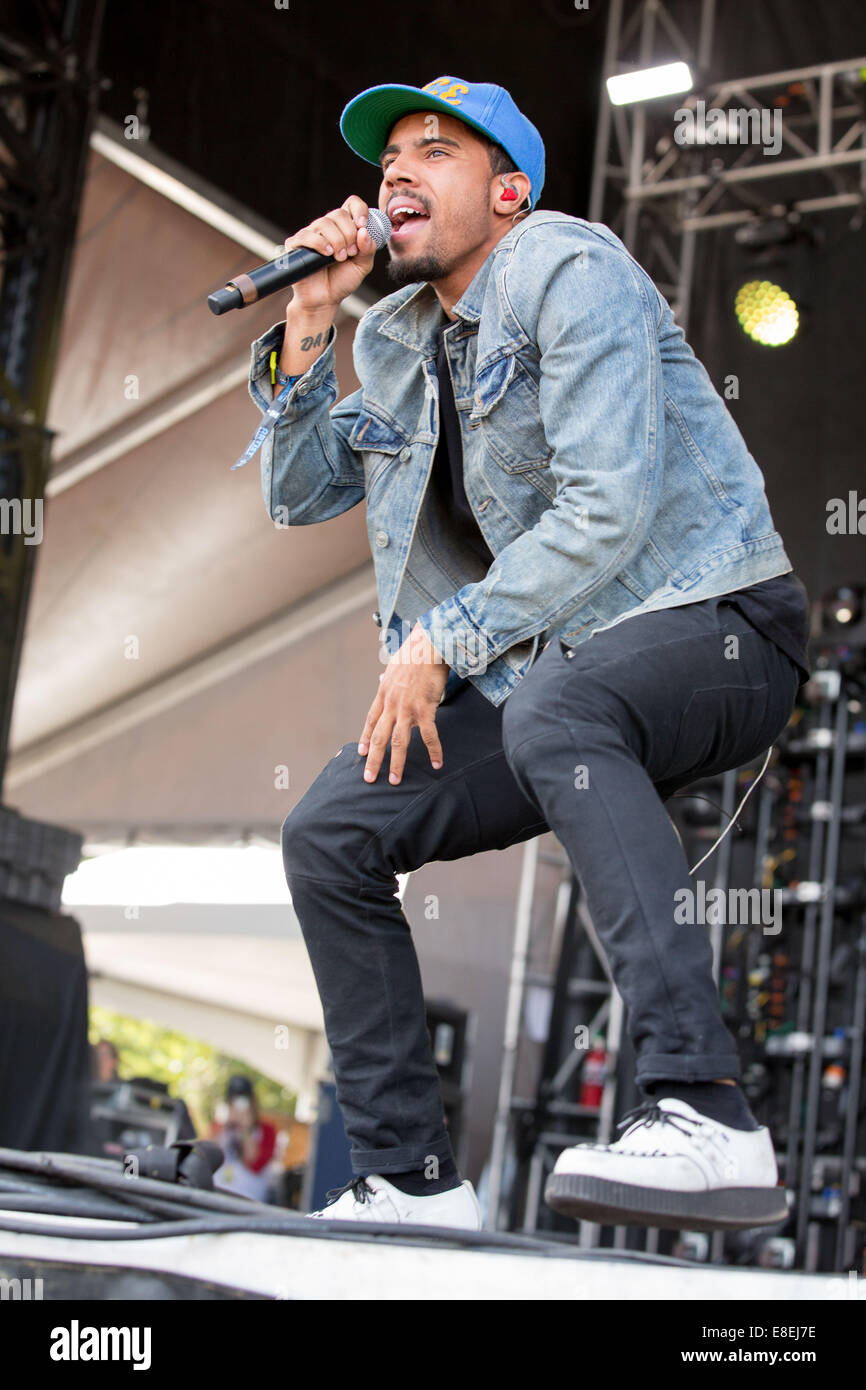 Austin, Texas, USA. 5th Oct, 2014. Rapper VIC MENSA performs live at ...