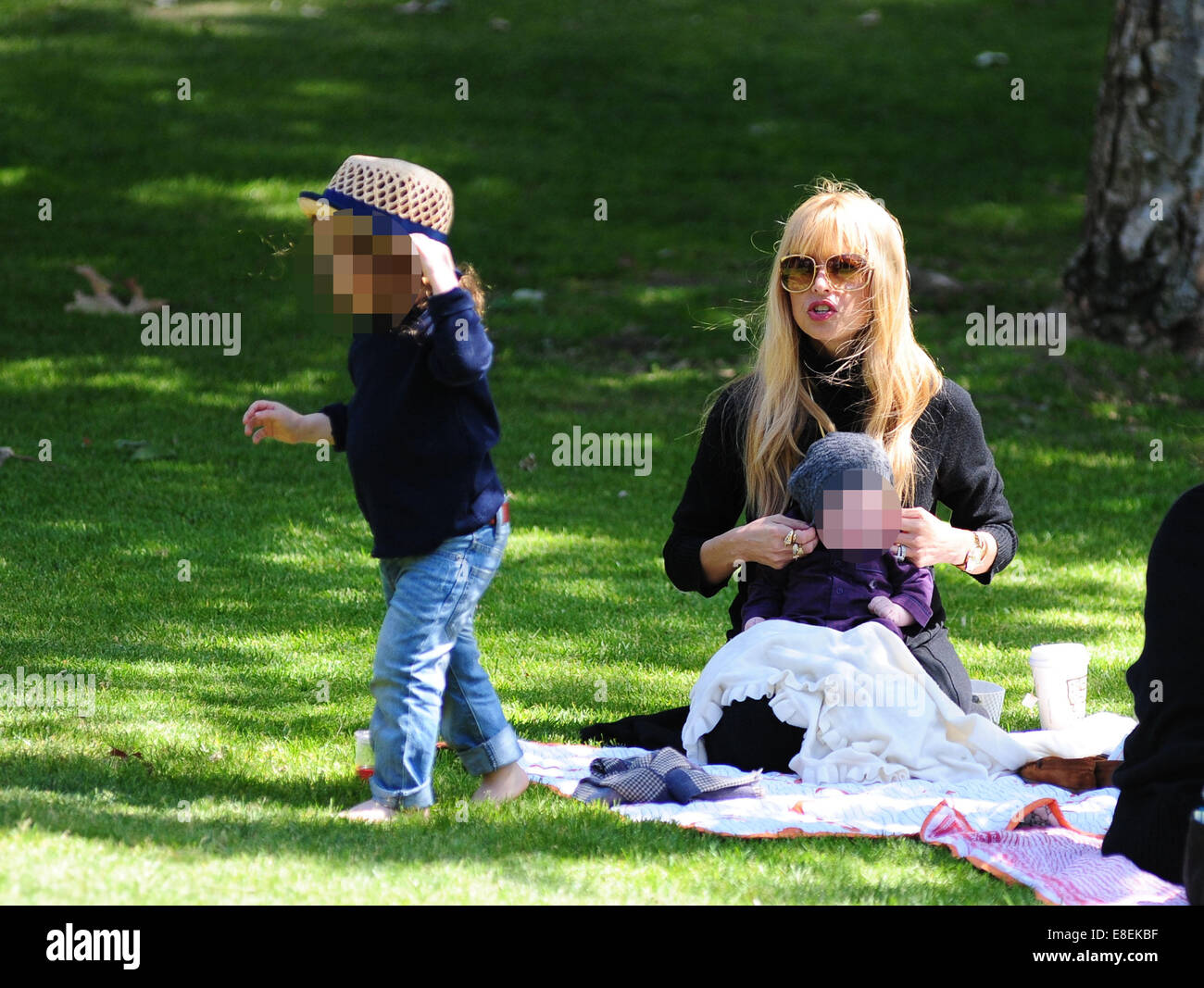 Rachel Zoe and Rodger Berman take their sons Skylar and Kai on a family ...