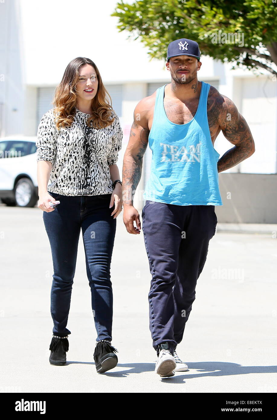 Kelly Brook and David McIntosh seen going for lunch in West Hollywood ...