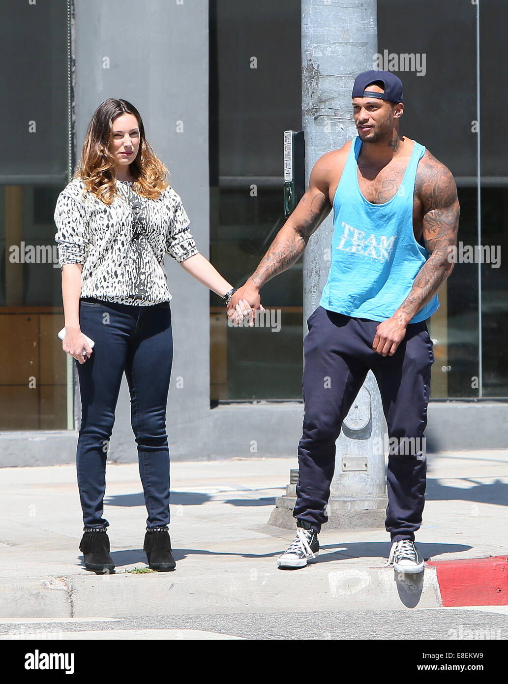 Kelly Brook and David McIntosh seen going for lunch in West Hollywood ...
