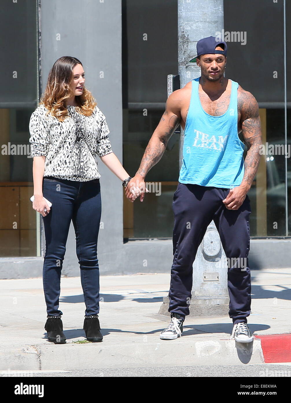 Kelly Brook and David McIntosh seen going for lunch in West Hollywood ...