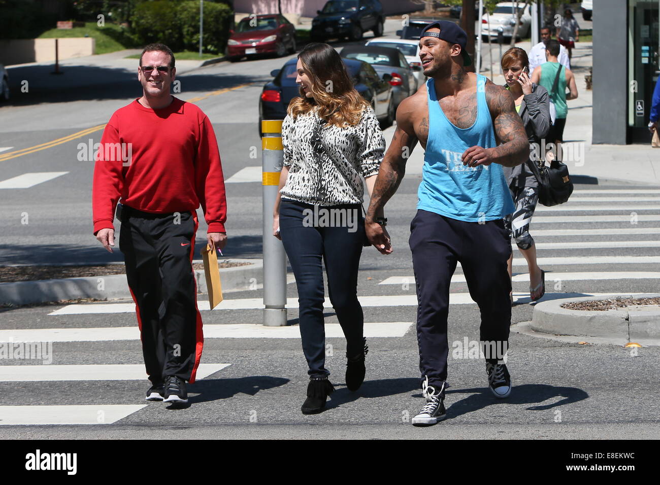 Kelly Brook and David McIntosh seen going for lunch in West Hollywood ...