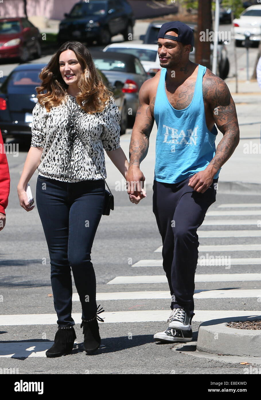 Kelly Brook and David McIntosh seen going for lunch in West Hollywood ...