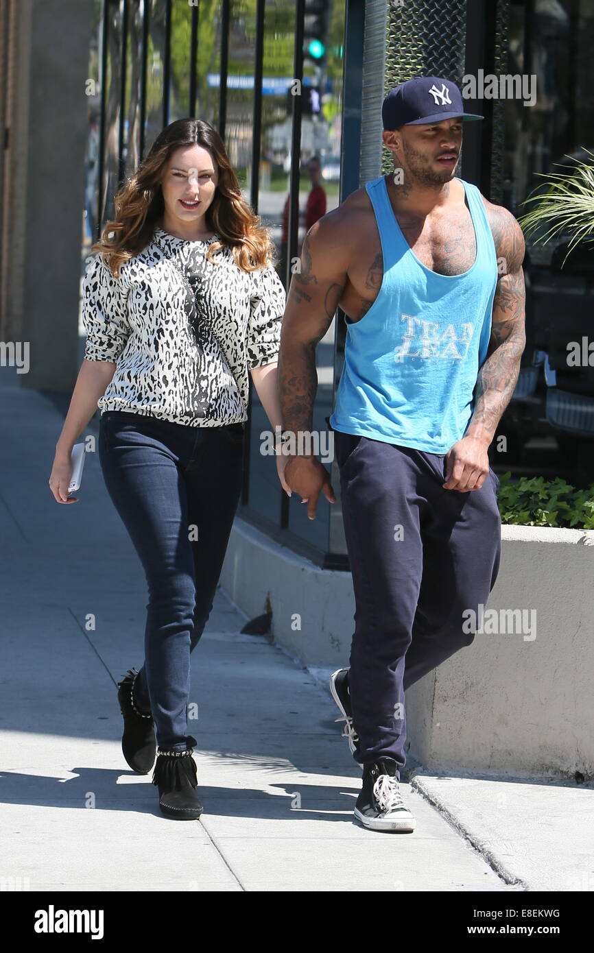 Kelly Brook and David McIntosh seen going for lunch in West Hollywood ...