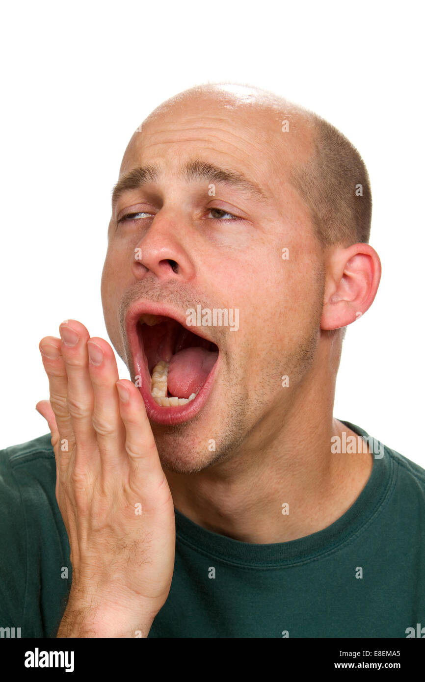 Guy Yawning