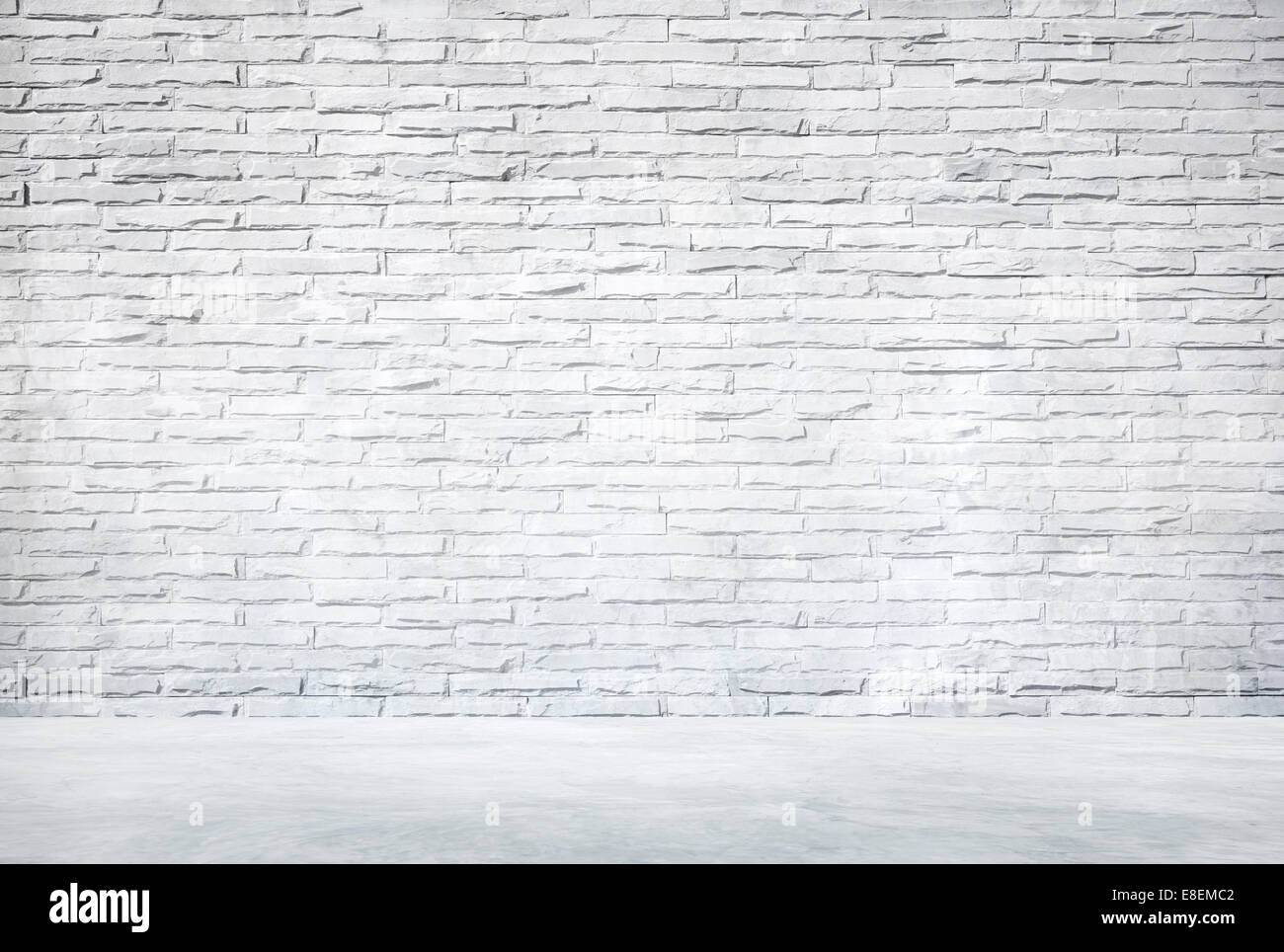 White brick wall concrete floor hi-res stock photography and images - Alamy