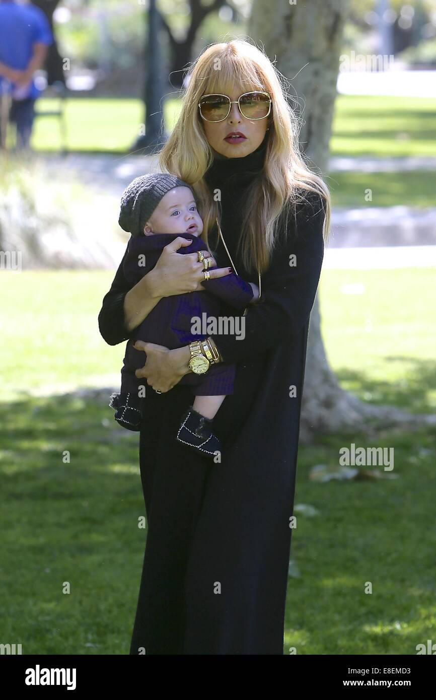 Rachel Zoe and family seen spending the afternoon at the park ...