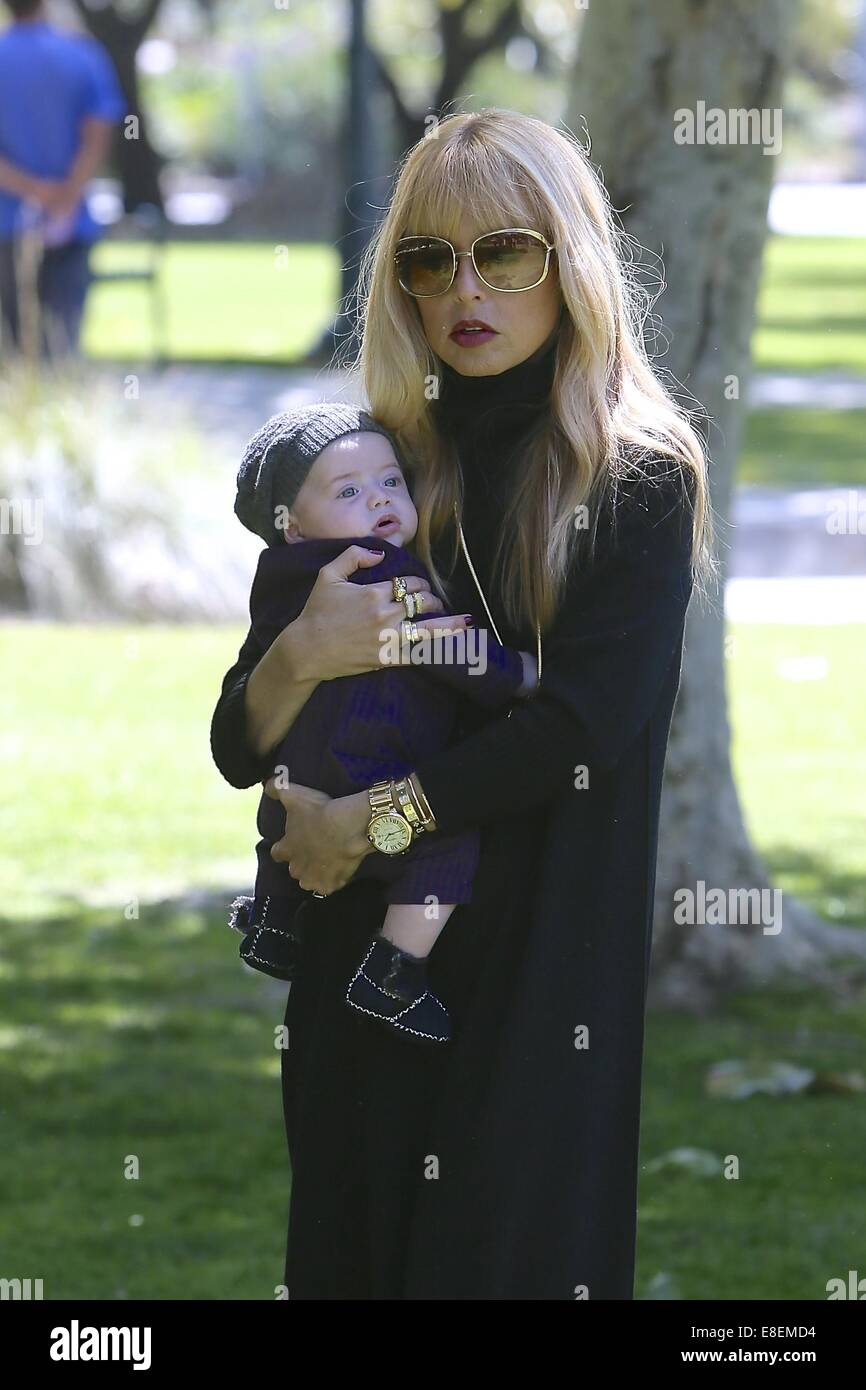 Rachel Zoe and family seen spending the afternoon at the park ...