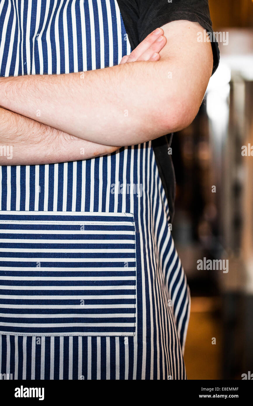 Cook Closeup in the Kitchen with Crossed arms in a Portuguese ...