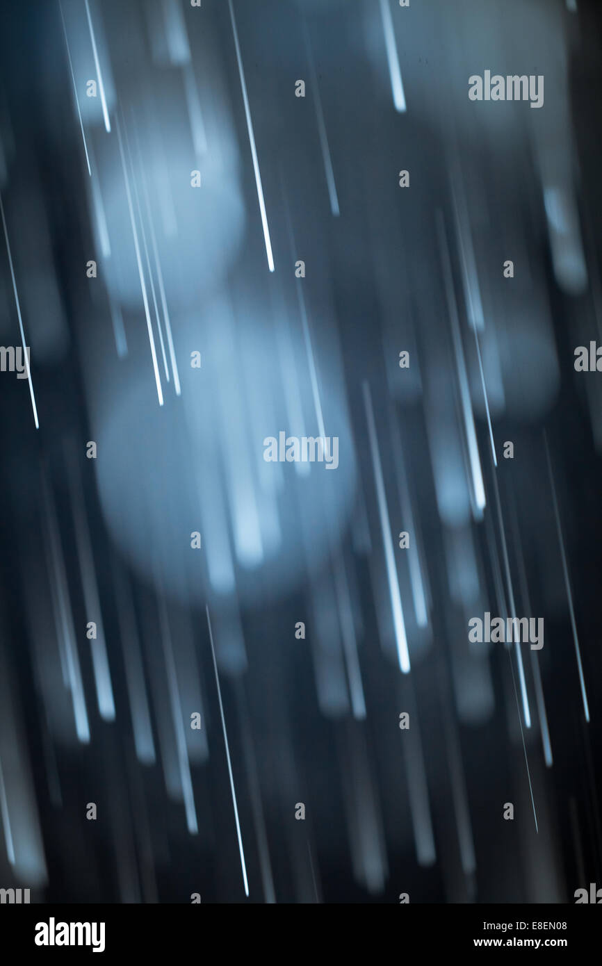 Asteroid Rain - real picture taken at night with blurry motion Stock ...