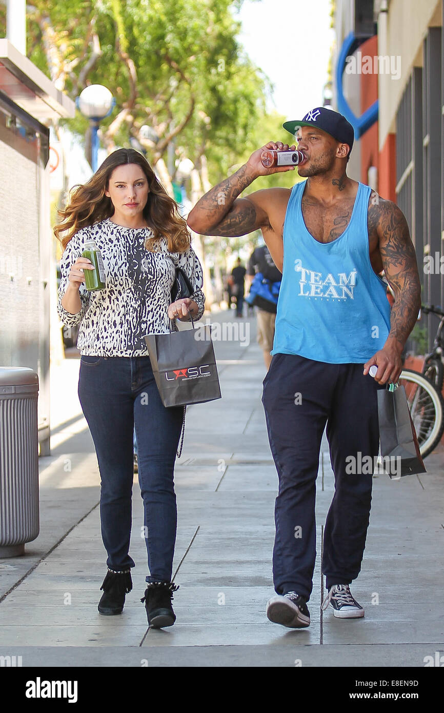 Kelly Brook and fiance David Mackintosh shopping in West Hollywood ...