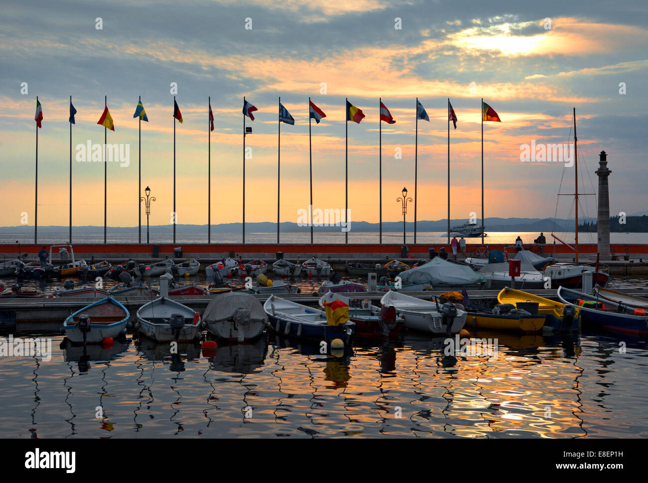 Garda, in the province of Verona, region of Veneto, North eastern Italy ...