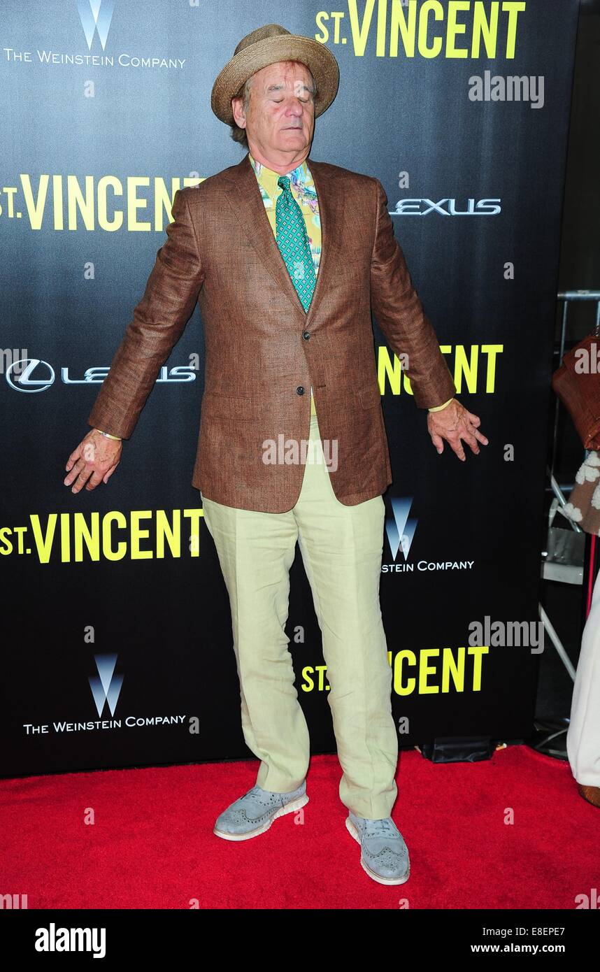 New York, NY, USA. 6th Oct, 2014. Bill Murray at arrivals for ST ...